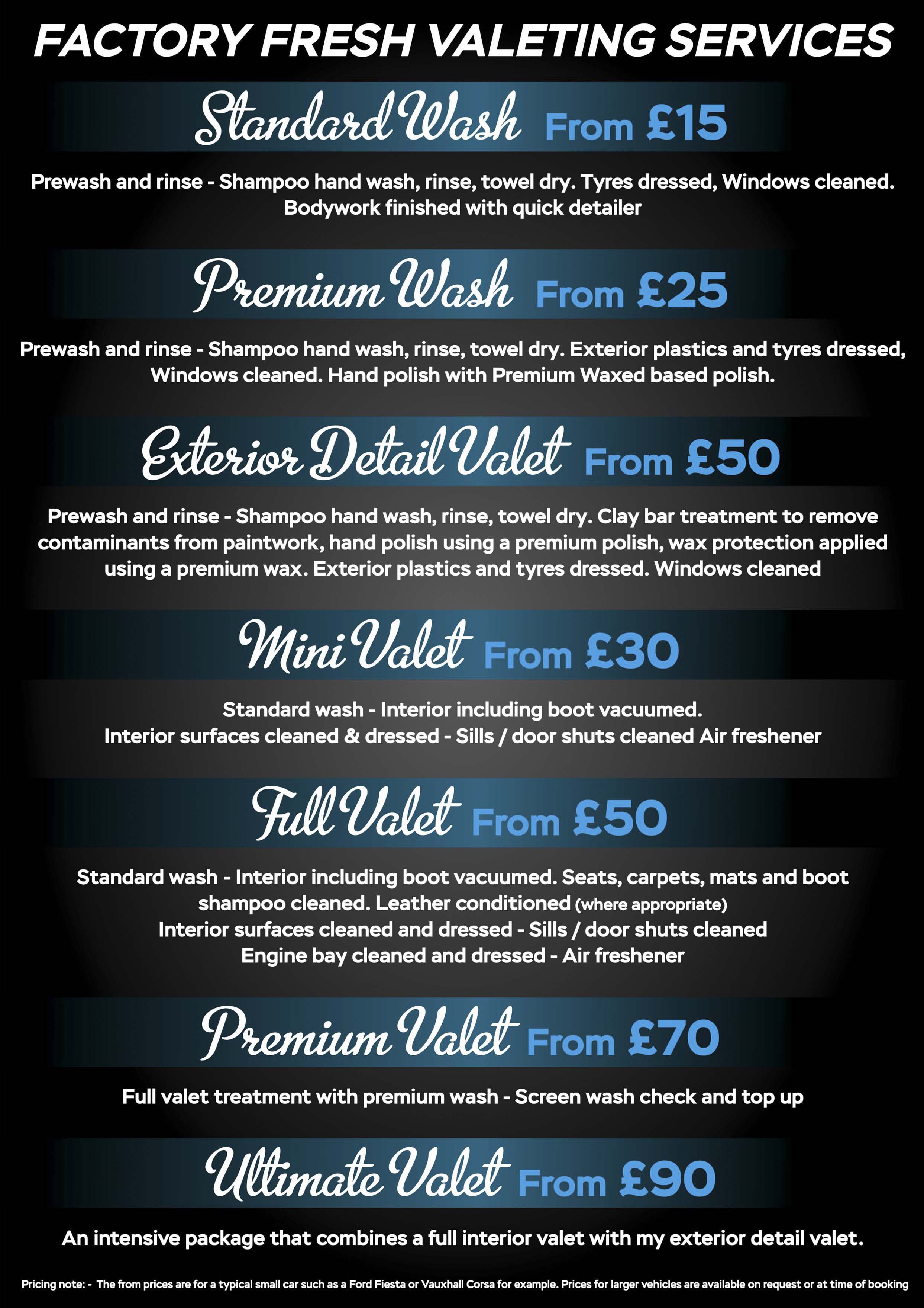 Factory Fresh Valeting Preston